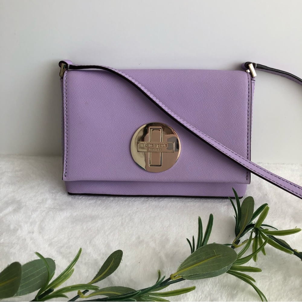 Kate Spade Turn Lock Crossbody, Lavender - Gem